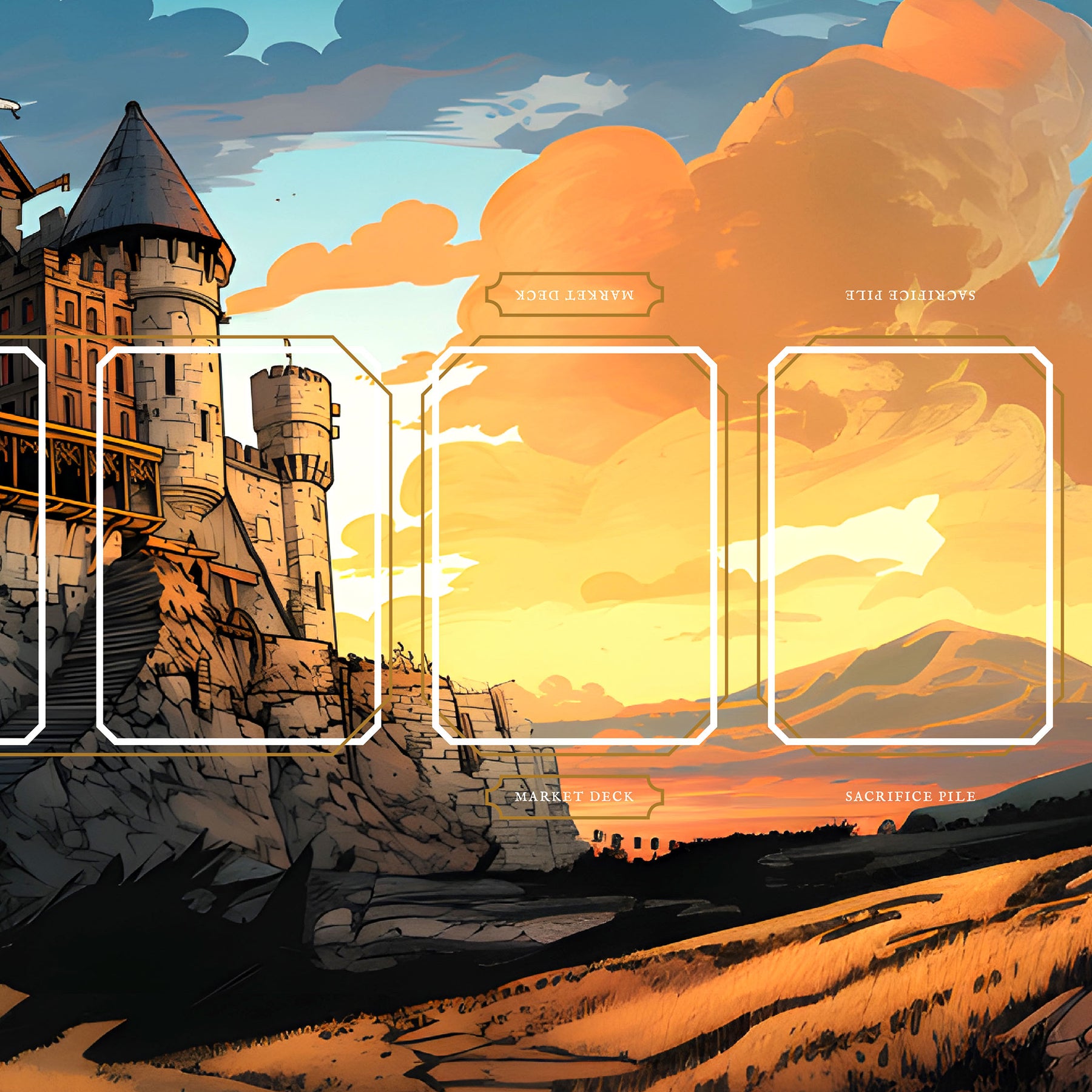 "HERO REALM" Doppelseitige Playmat für Hero Realms made by UNSPIELBAR