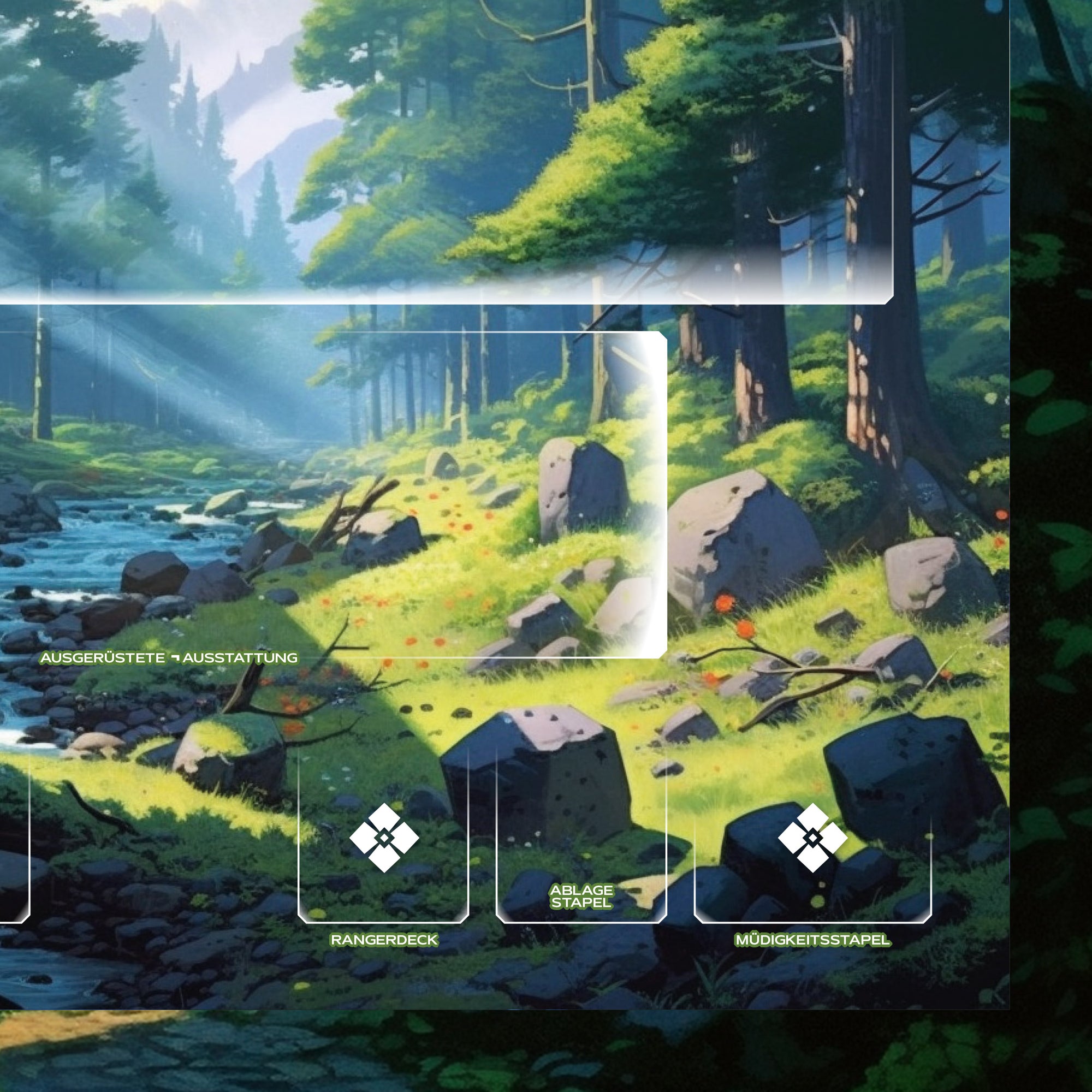 "SOLARPUNK RANGER" Kunststoff Playmat kompatibel mit Earthborne Rangers