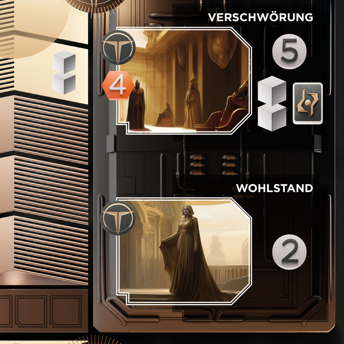 "THE MIND KILLER" Neopren Playmat kompatibel mit DUNE: Imperium