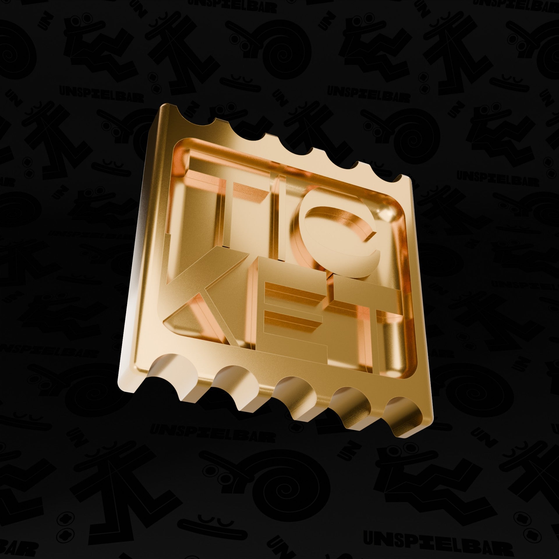 "GOLDENES TICKET" Premium Token Set kompatibel mit Der große Jahrmarkt