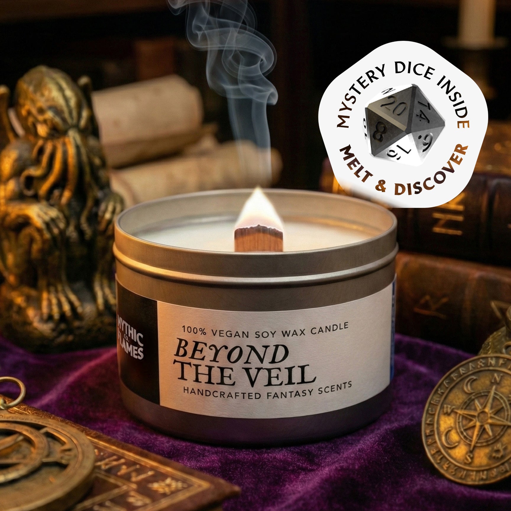 "BEYOND THE VEIL" Lovecraft Scent Vegane Sojawachs Kerze - made by ...